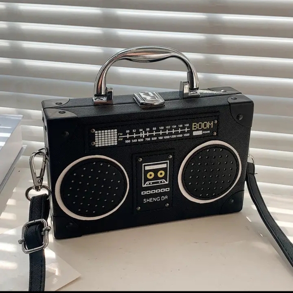 Bags | New Retro Boombox Speaker Crossbody Bag Nostalgic Radio Style ...